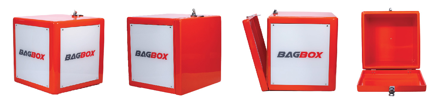 Front Lid Opening - SQUARE | Light Box for Motorcycle